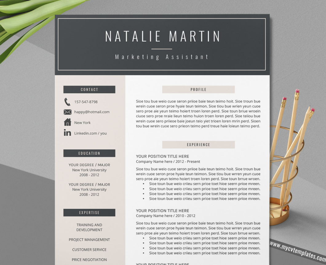 CV Templates – Without Photo – MyCVTemplates.com