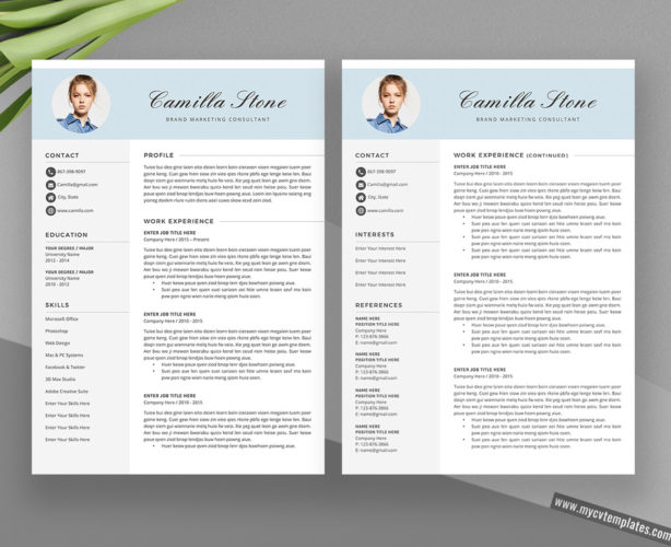 Student CV Template, Curriculum Vitae, Simple CV Format Design, Modern ...
